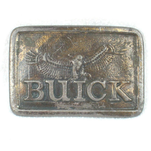 Other | Vintage 197s Buick Auto Hawk Logo Belt Buckle Brass Tone Metal ...